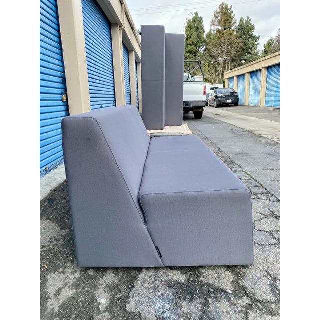 SteelCase Turnstone Modern Modular Big Lounge Armless Sofa | Chairish