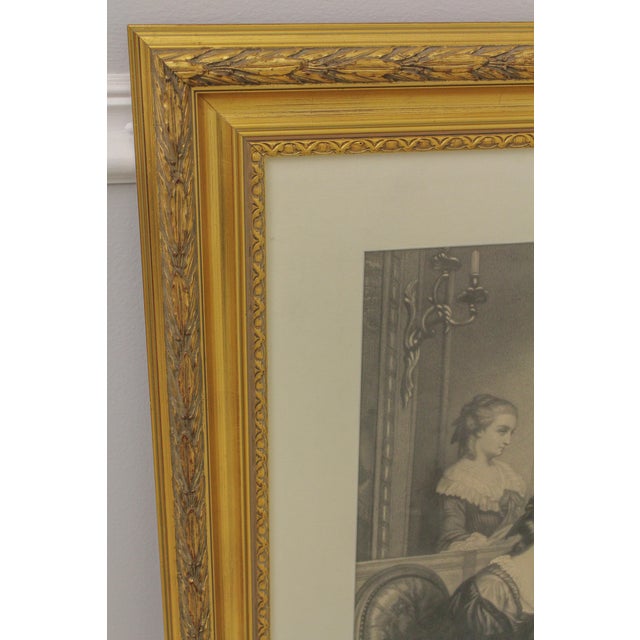 Vintage 19th C. Mozart a Vienne Framed Engraving Print | Chairish