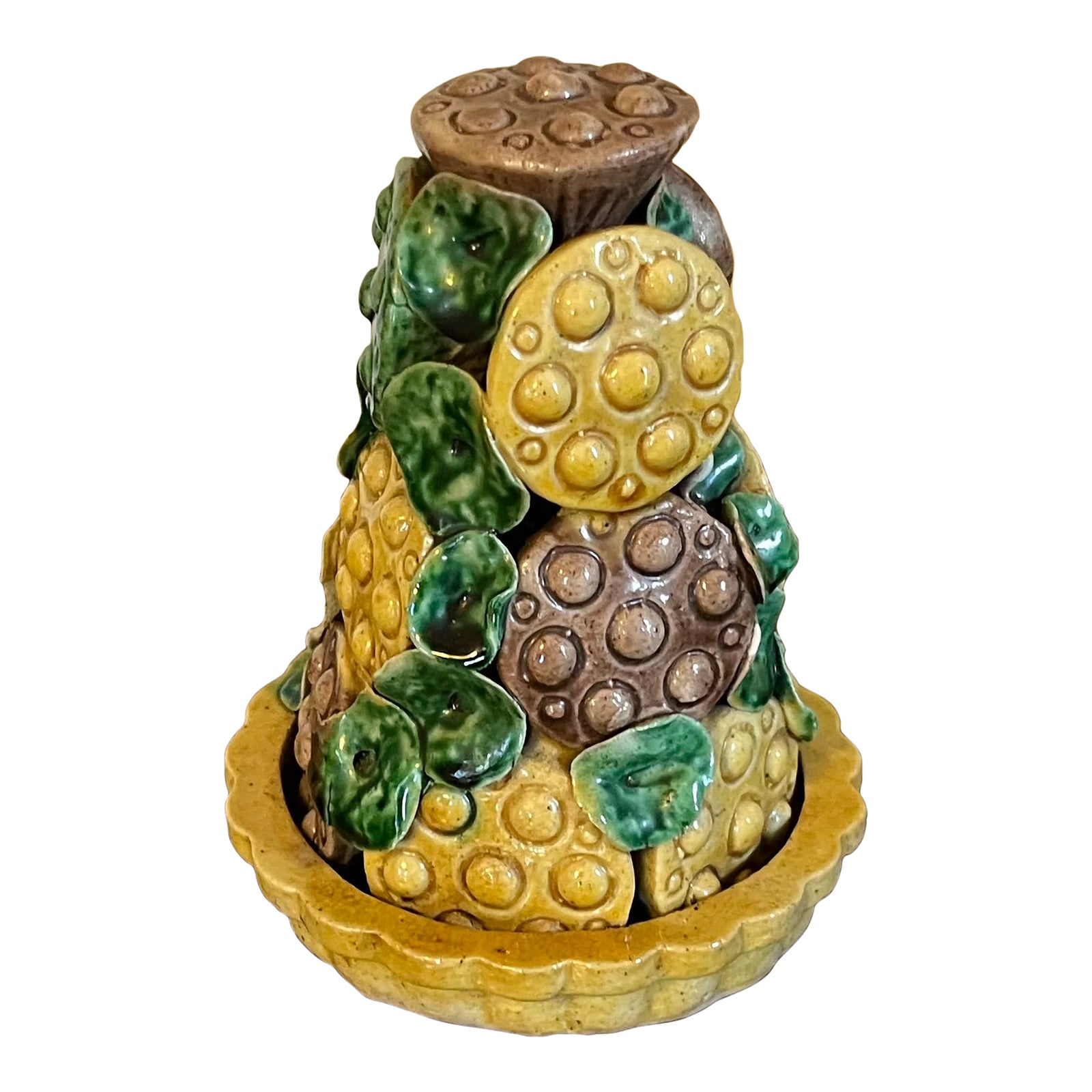 Antique 19th Century Chinese Porcelain Temple Altar Fruit Pyramid of ...