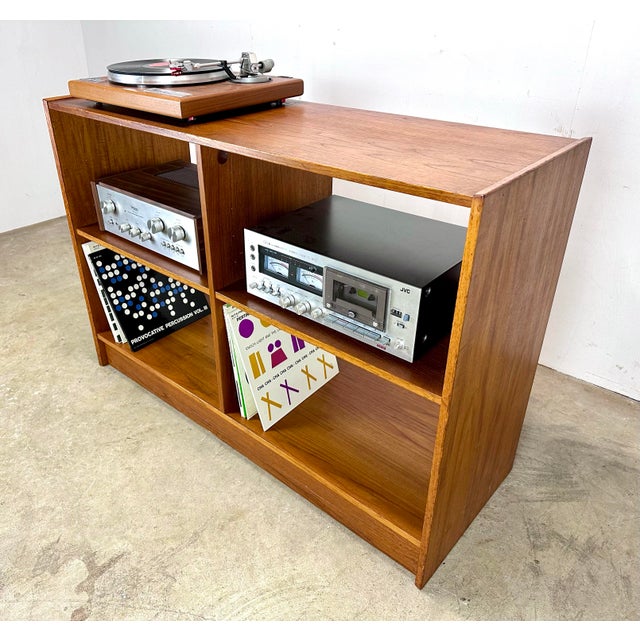 Mid Century Danish Modern Style Teak Stereo / Media / Entertainment ...