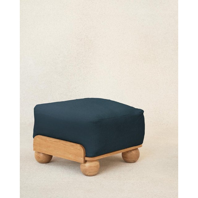 Cove Footstool in Midnight by Fred Rigby Studio | Chairish