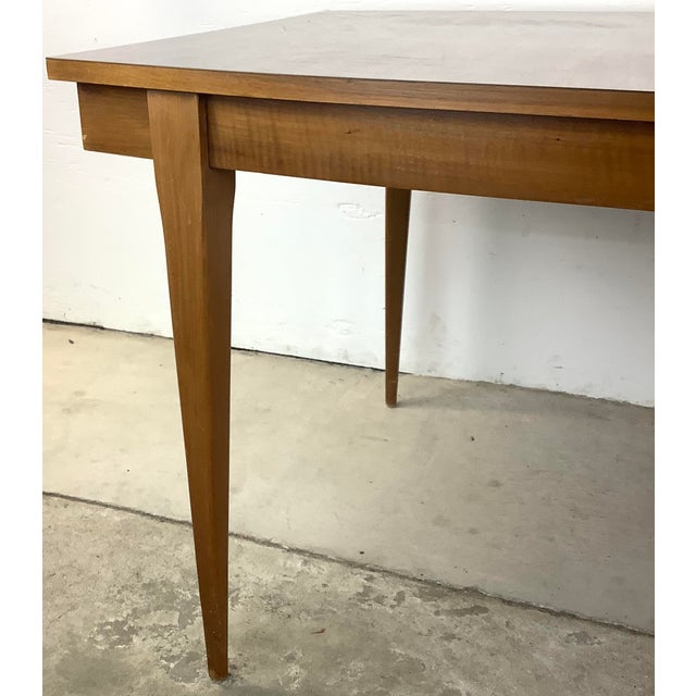 Mid-Century Dining Table With Removable Leaf | Chairish