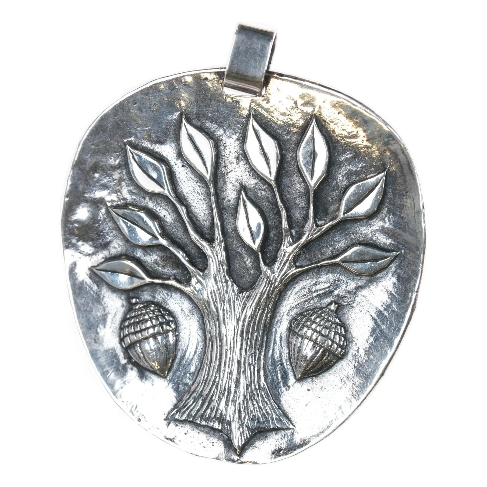 Huge Retired James Avery Oak Tree of Life pendant b | Chairish
