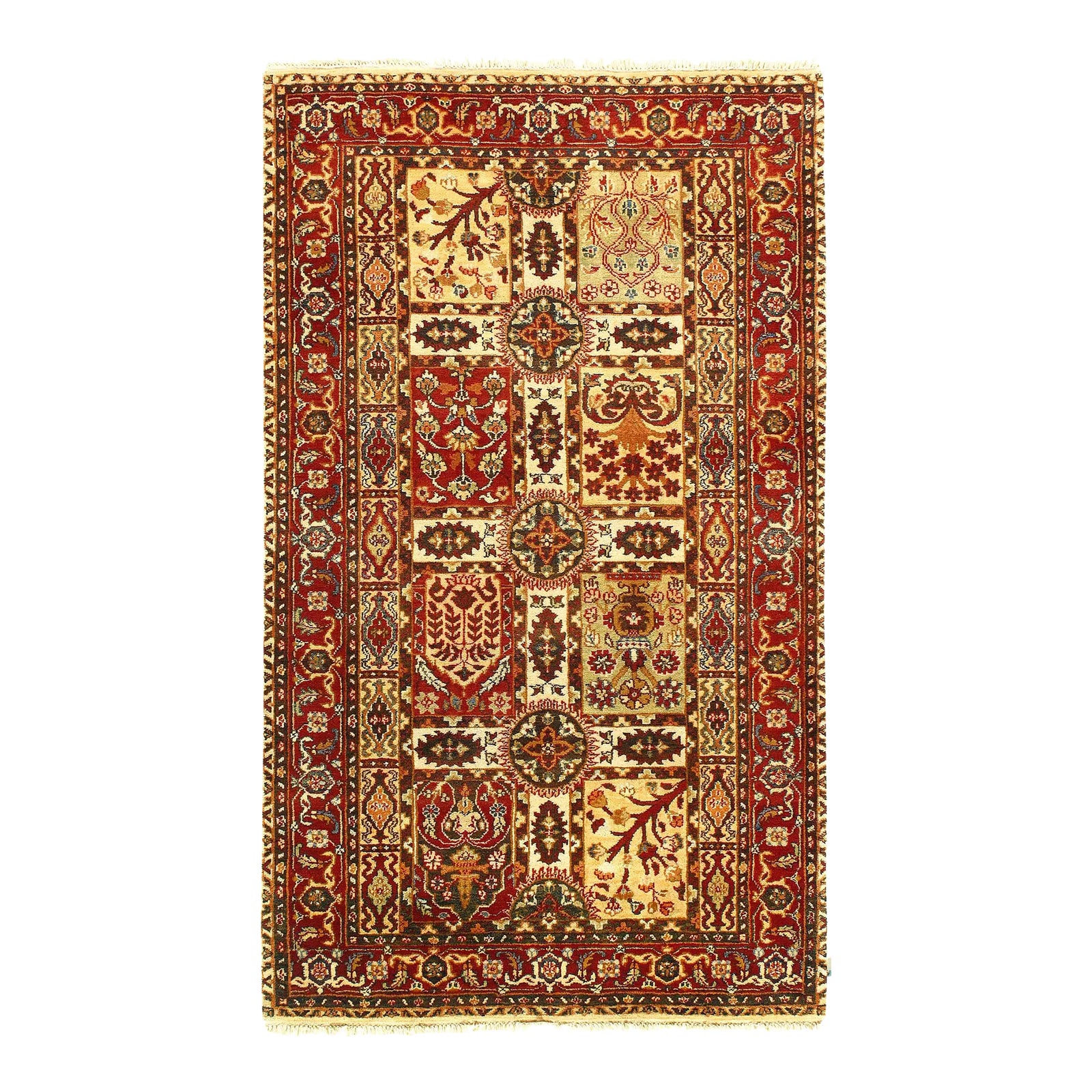 Pasargad Genuine Fine Tabriz Design Lamb's Wool Rug | Chairish
