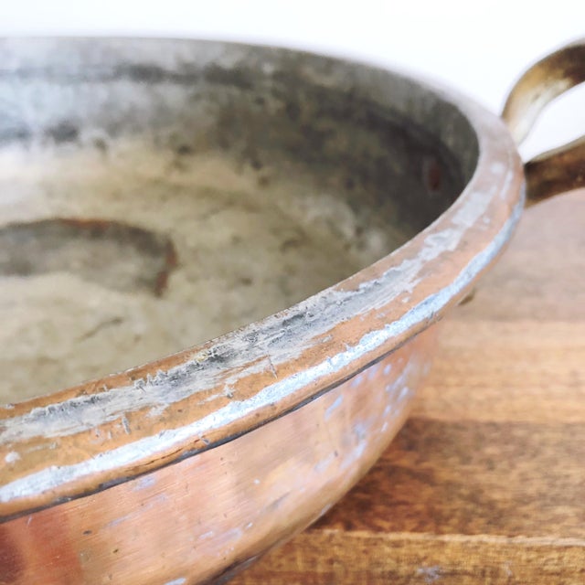 Antique Turkish Copper Hand Forged Pan | Chairish