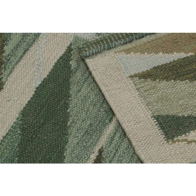 Rug & Kilim’s Scandinavian Style Kilim With Geometric Patterns in Tones ...