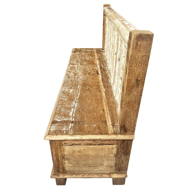 Vintage Old India Church Bench | Chairish