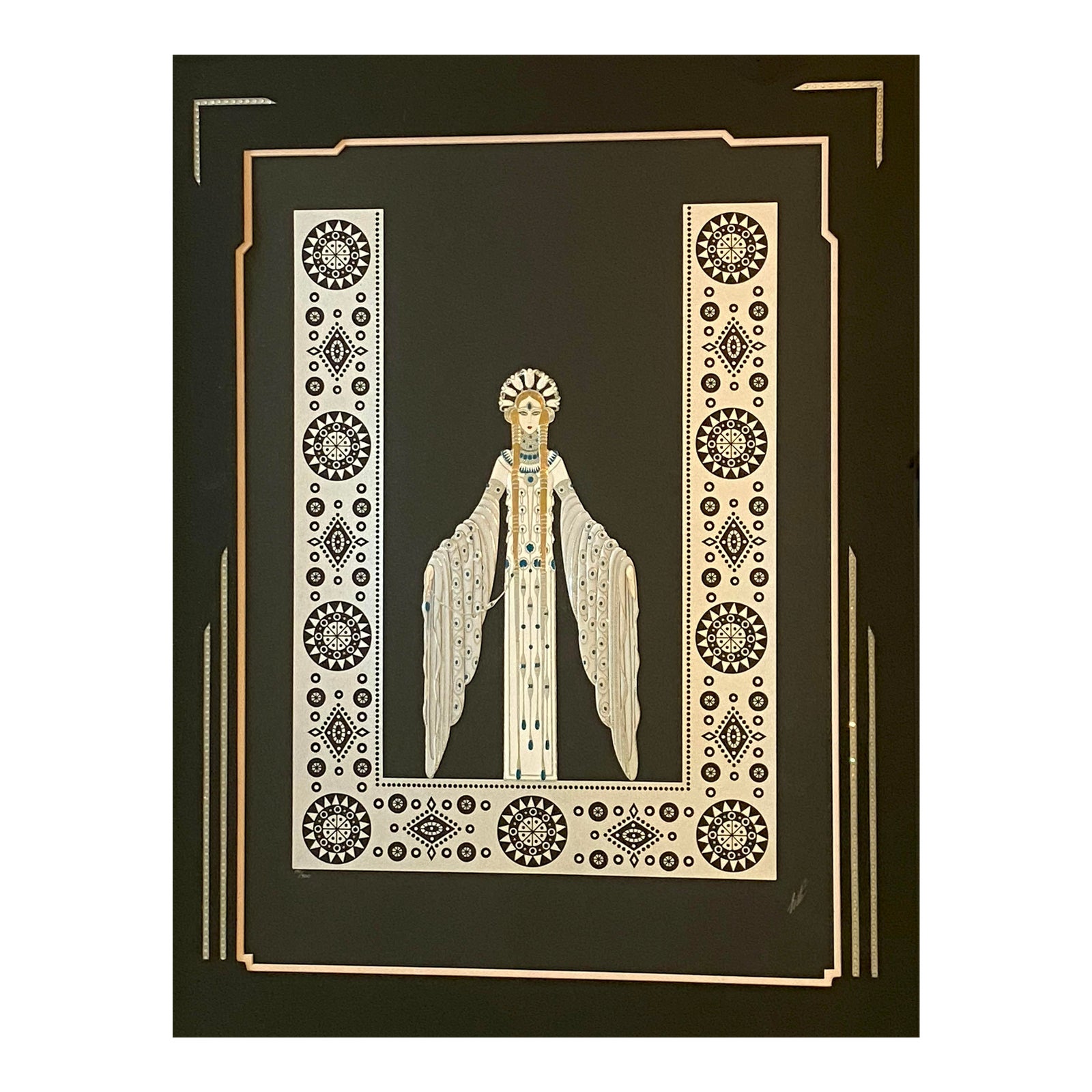 1989 "Byzantium" Art Deco Figurative Signed and Numbered Serigraph by ...