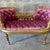 French Pink Velvet Tufted Bench | Chairish