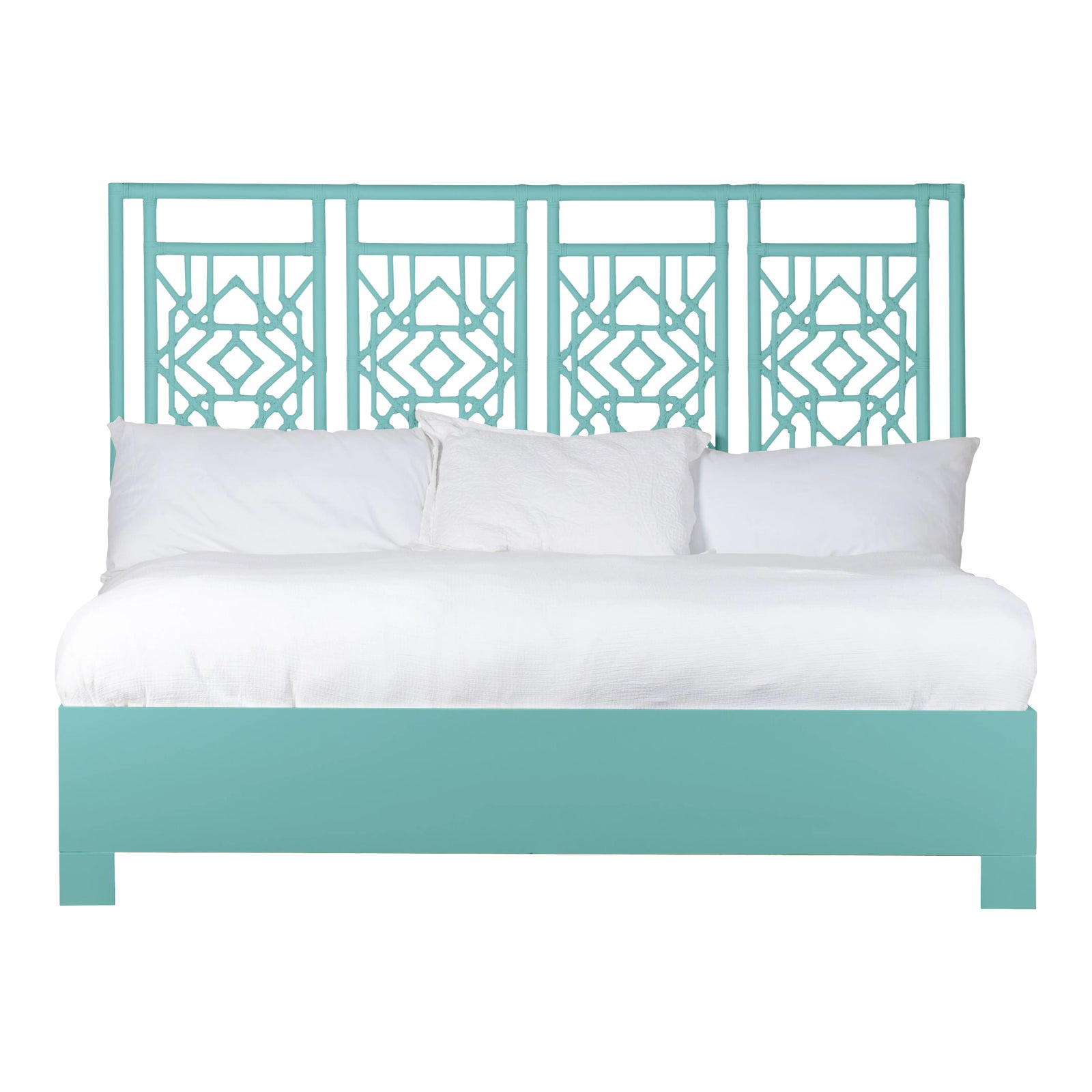 Tulum Bed King - Turquoise | Chairish