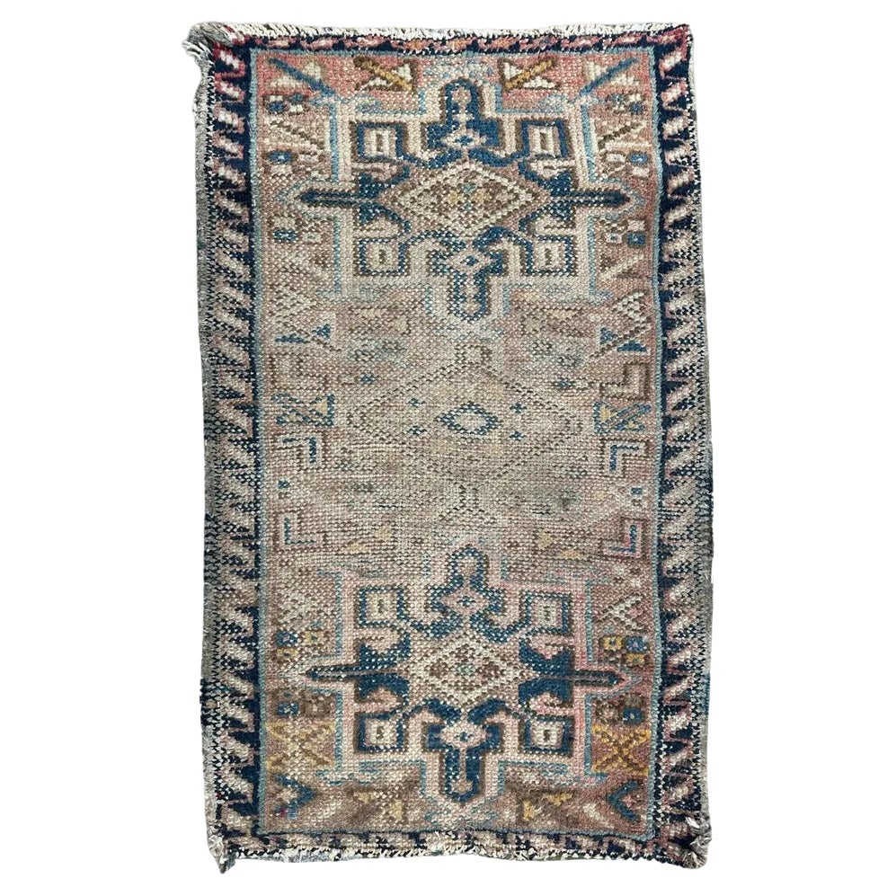 Small Antique Tribal Hamadan Rug, 1920s | Chairish