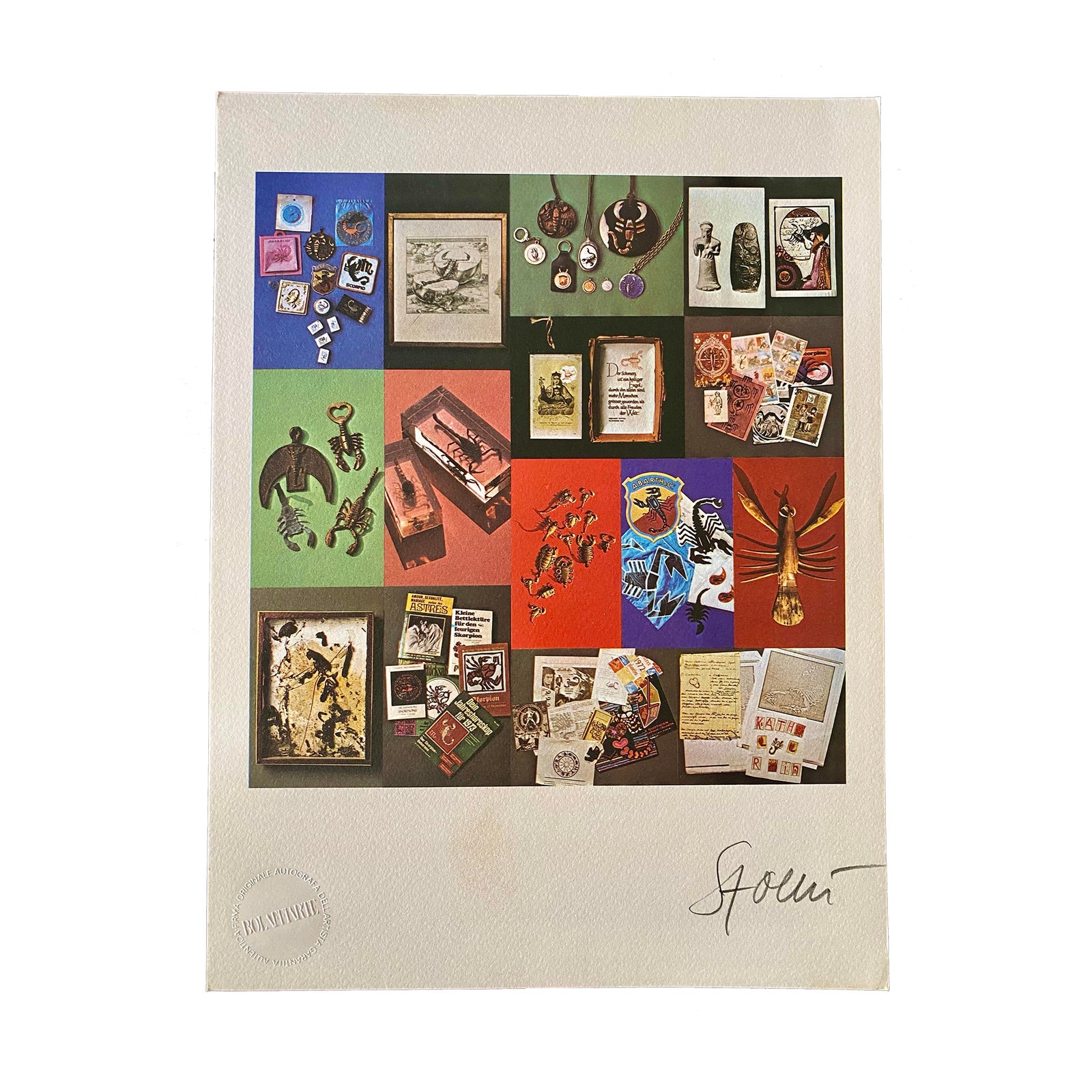 Daniel Spoerri Signed Lithograph Print, 1975 Contemporary, Abstract ...