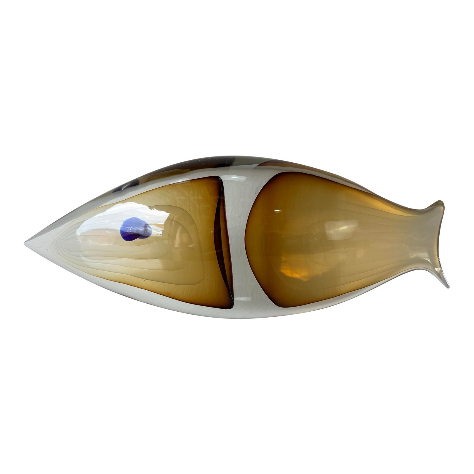 1980s Vintage Murano Glass Fish Sculpture by Romano Donà – Signed ...