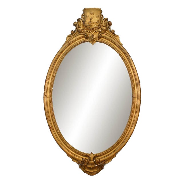 19th Century Italian Rococo Style Gilt Oval Frames-a Pair | Chairish