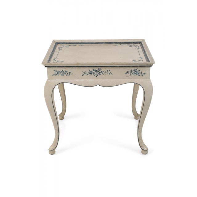 French Provincial Style Cream Wooden Center Table | Chairish