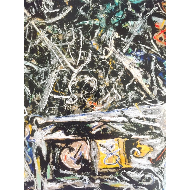 Jackson Pollock Foundation Abstract Expressionist Collector's Lithograph Print " Night Mist ...