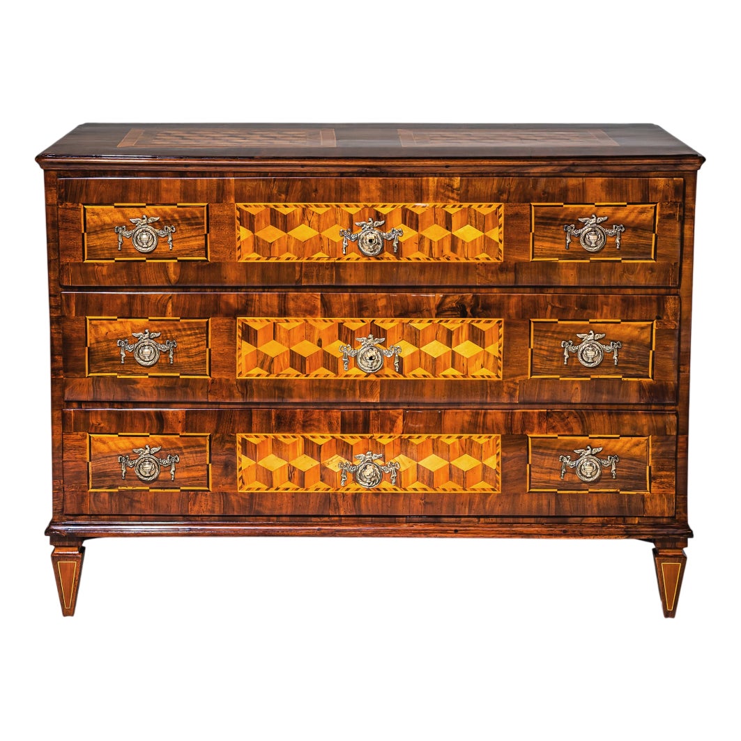 Louis XVI Marquetry Chest of Drawers, 1700s | Chairish