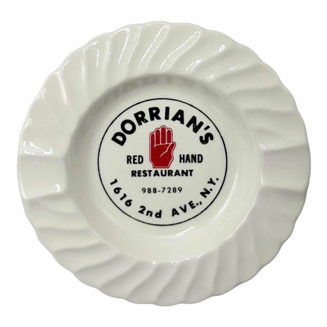 Vintage Dorrian's Red Hand Nyc Restaurant Bar Ashtray | Chairish