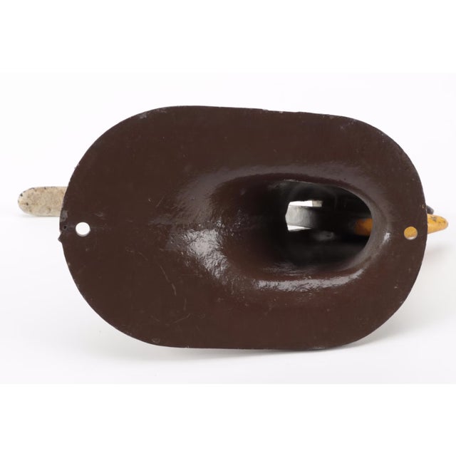 Early 20th Century Painted Cast Iron Bald Eagle Head Wall Mounted ...