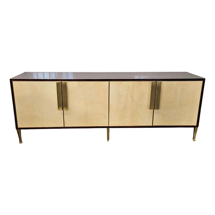 Italian Parchment Sideboard, 1980s | Chairish