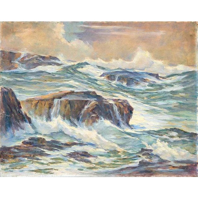 Ray Radliff "The Coming Storm" Seascape Circa 1950s-1960s | Chairish