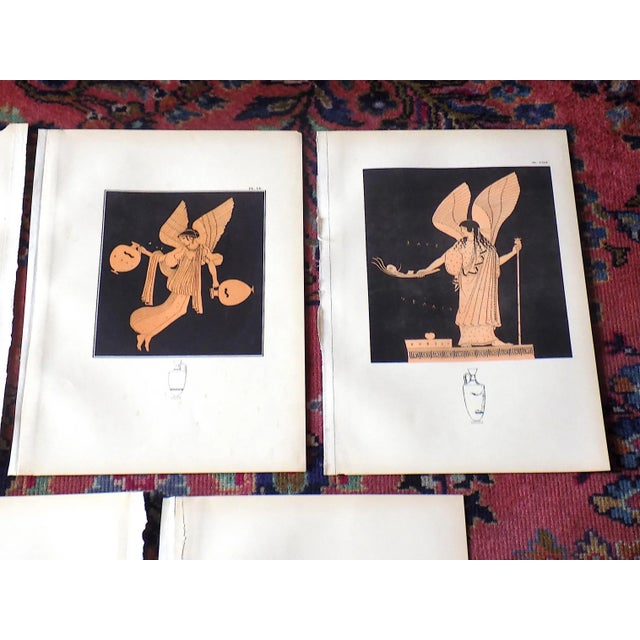 Antique Early 19th Century Large Folio Neoclassical Greek Vase Motif ...