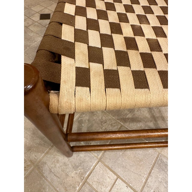 Mid 20th Century Shaker Maple Hardwood Low Back Chair Hand Woven ...