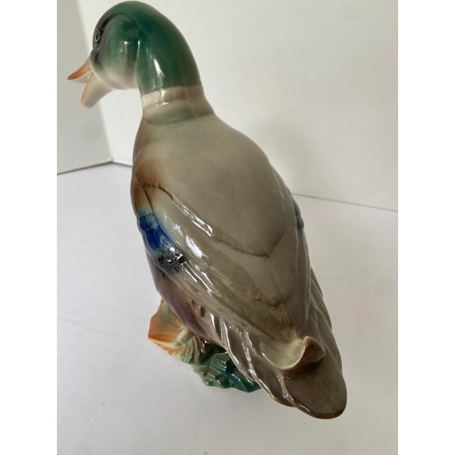 1960's Ceramic Hand Painted Duck | Chairish