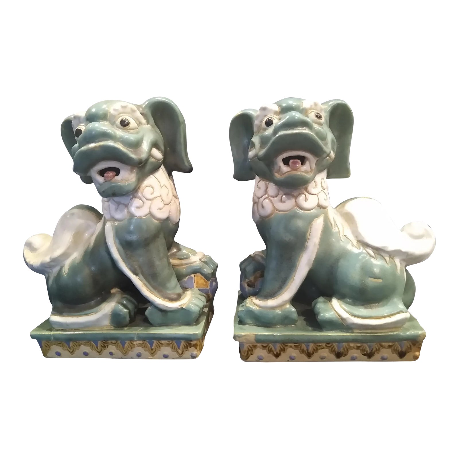 Hollywood Regency Chinese Foo Dogs - a Pair | Chairish