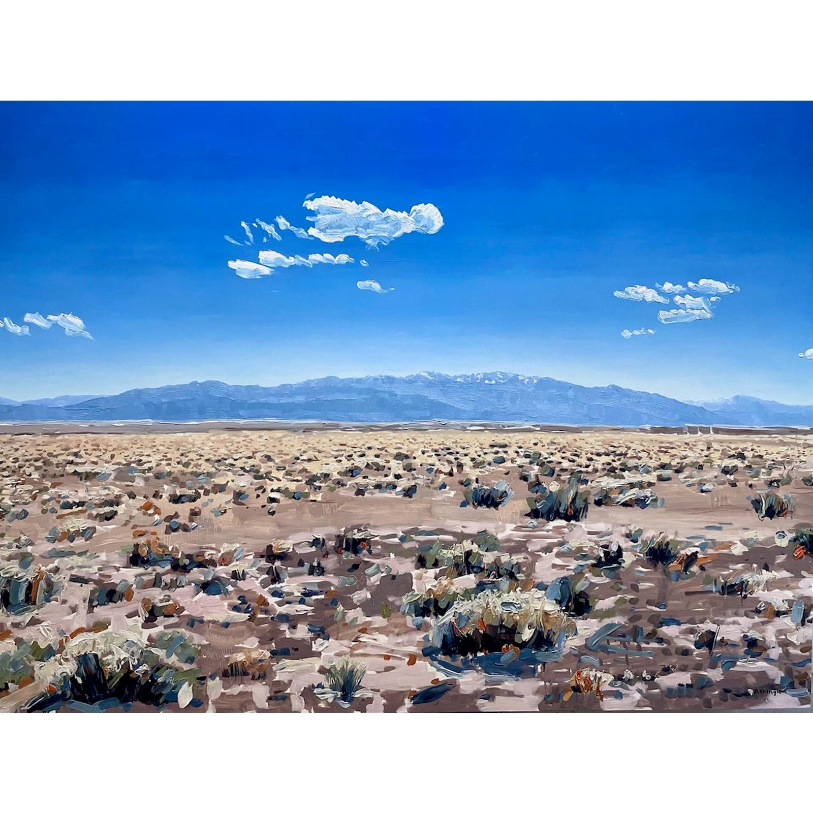 Chico Basin San Luis Valley Colorado By David Shingler Oil On Board