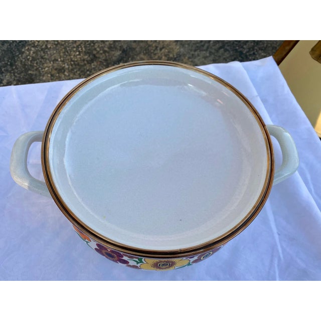 1970’s Enameled Cookware- Set of 3 | Chairish