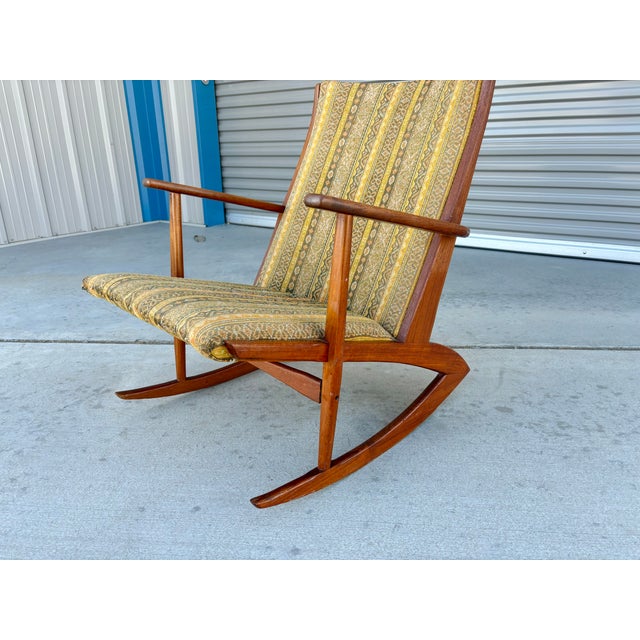 1950s Danish Modern Teak Rocking Chair by Holger Georg Jensen for ...