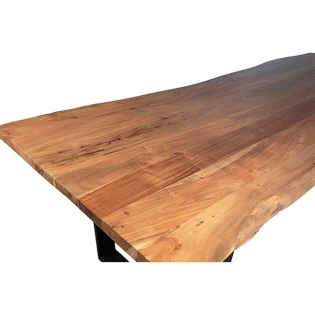 Live Edge Acacia Dining Table | Chairish