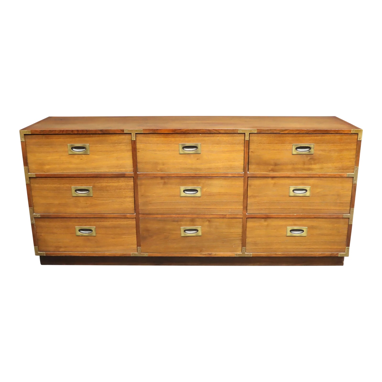Lane Furniture Mid Century Campaign Dresser | Chairish