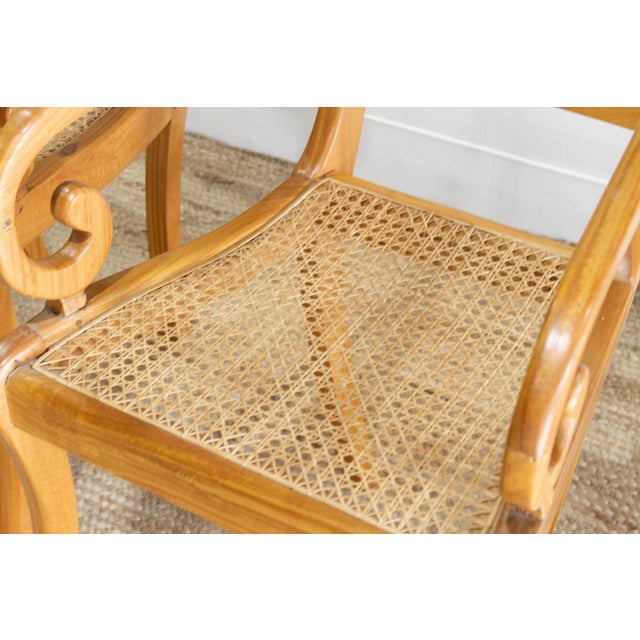 Pair of Antique British Colonial Armchairs | Chairish