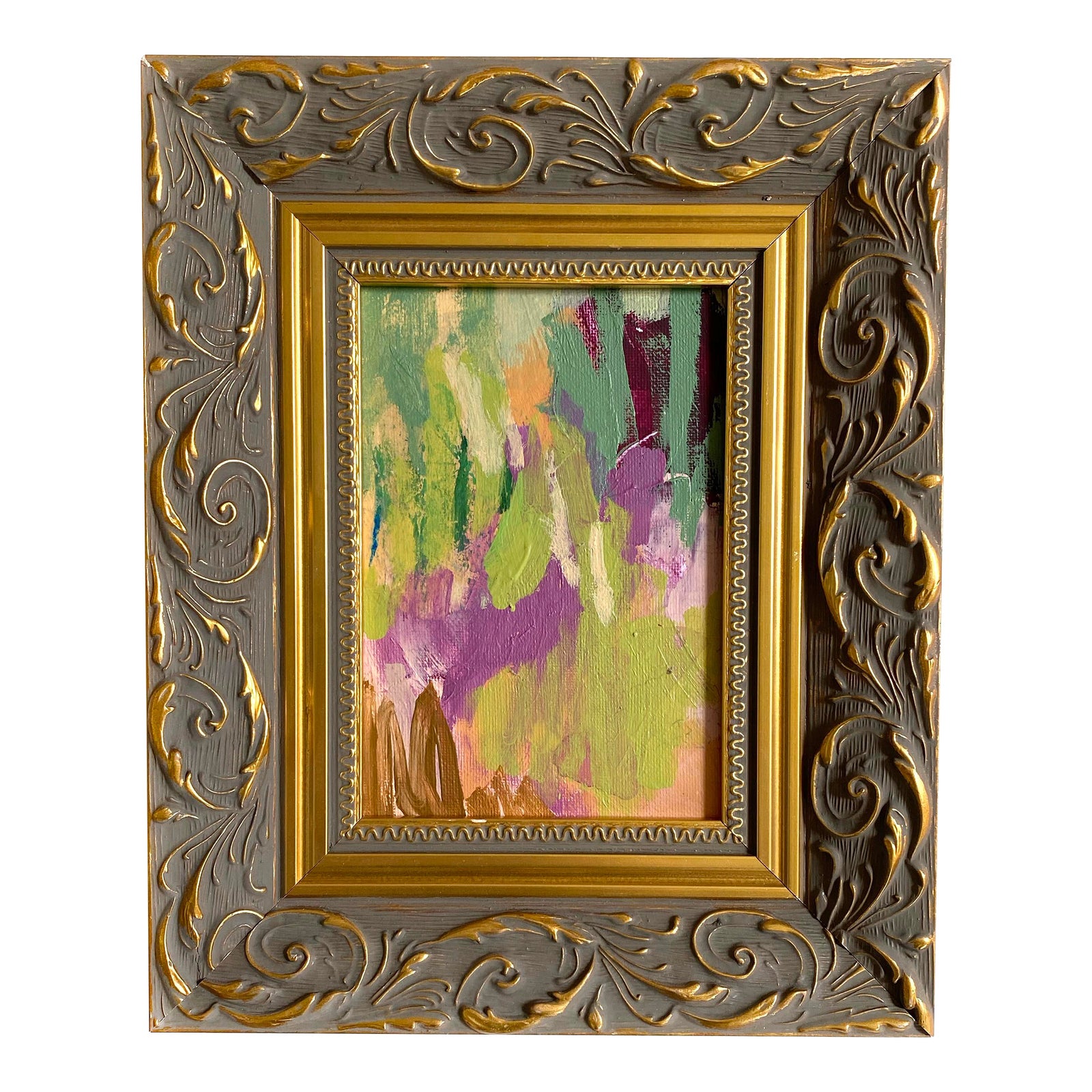 "Outdoor Weekend" 2026 Mini Painting With Vintage Frame by Jessalin ...