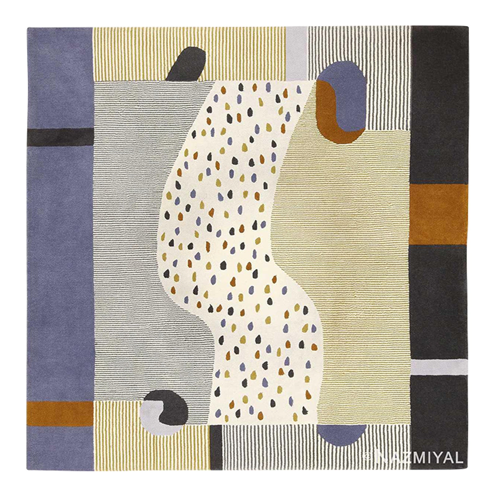 Vintage Scandinavian Stream For House and Garden Josef Frank Rug | Chairish