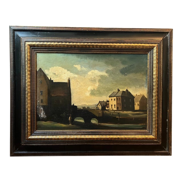 James Bourlet Framed English Impressionistic Oil Painting | Chairish