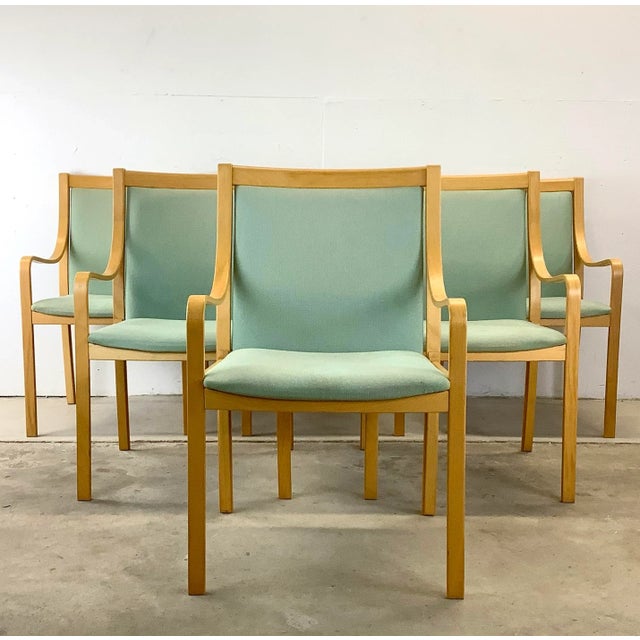 Scandinavian Modern Bentwood Birch Dining Chairs | Chairish