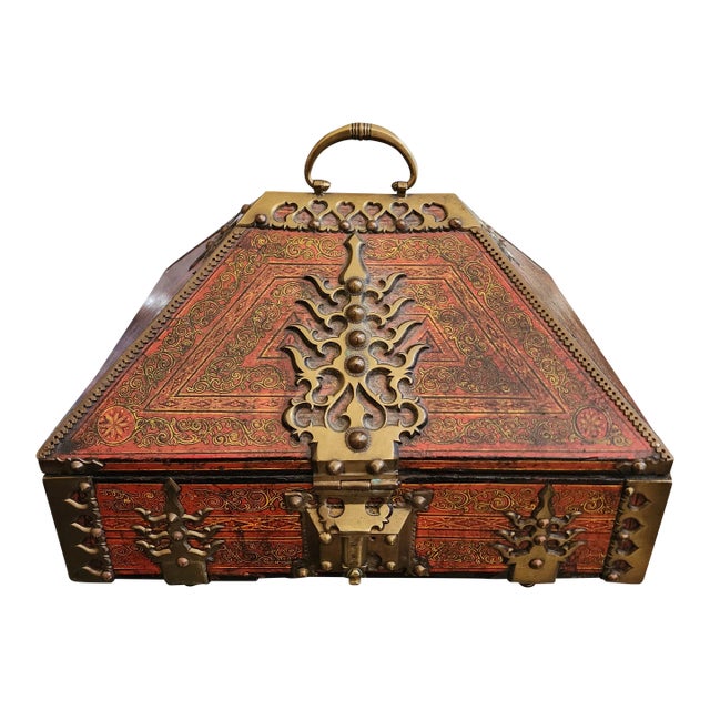 Antique Indian Dowry Box | Chairish