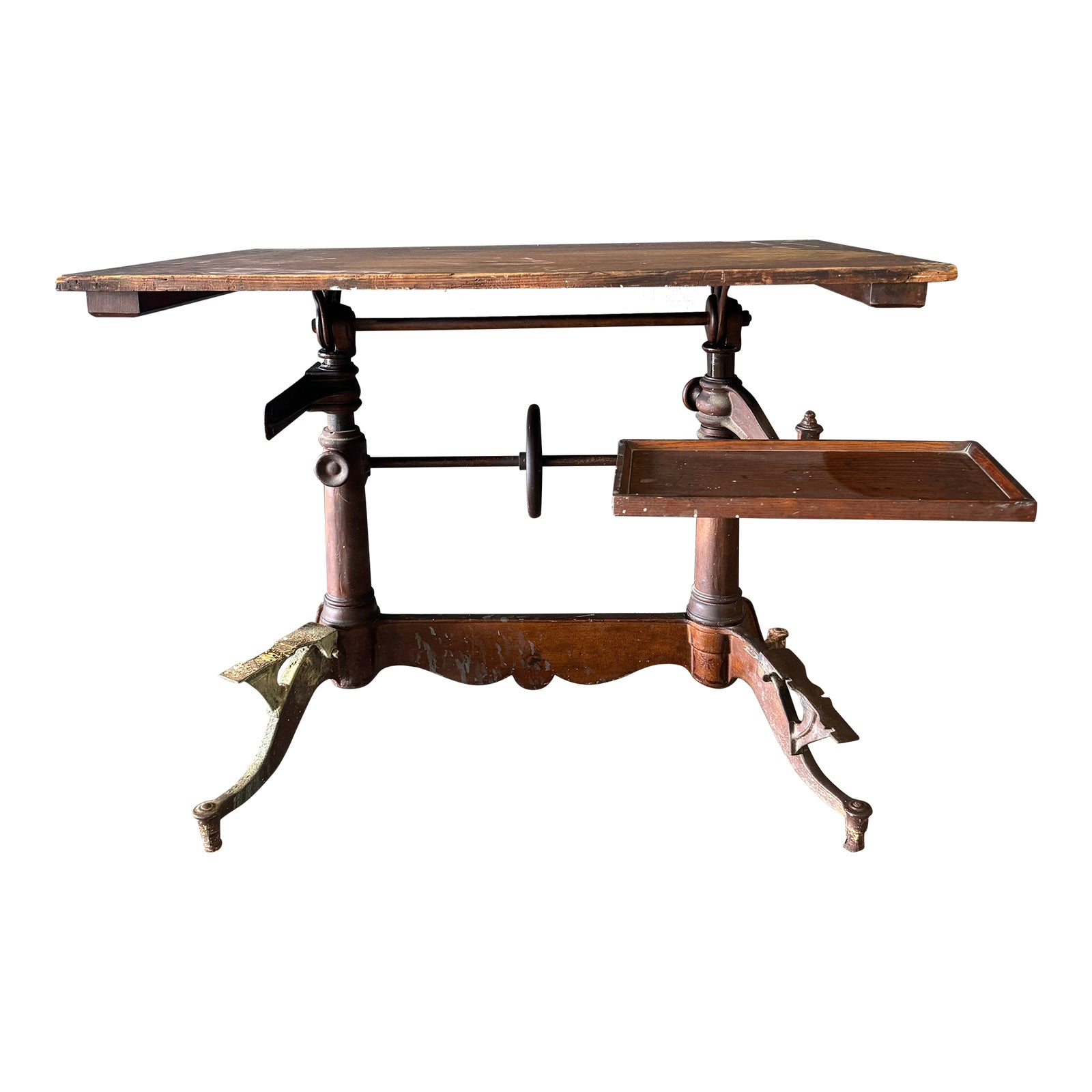 Antique Cast Iron Drafting Table by Keuffel & Esser | Chairish