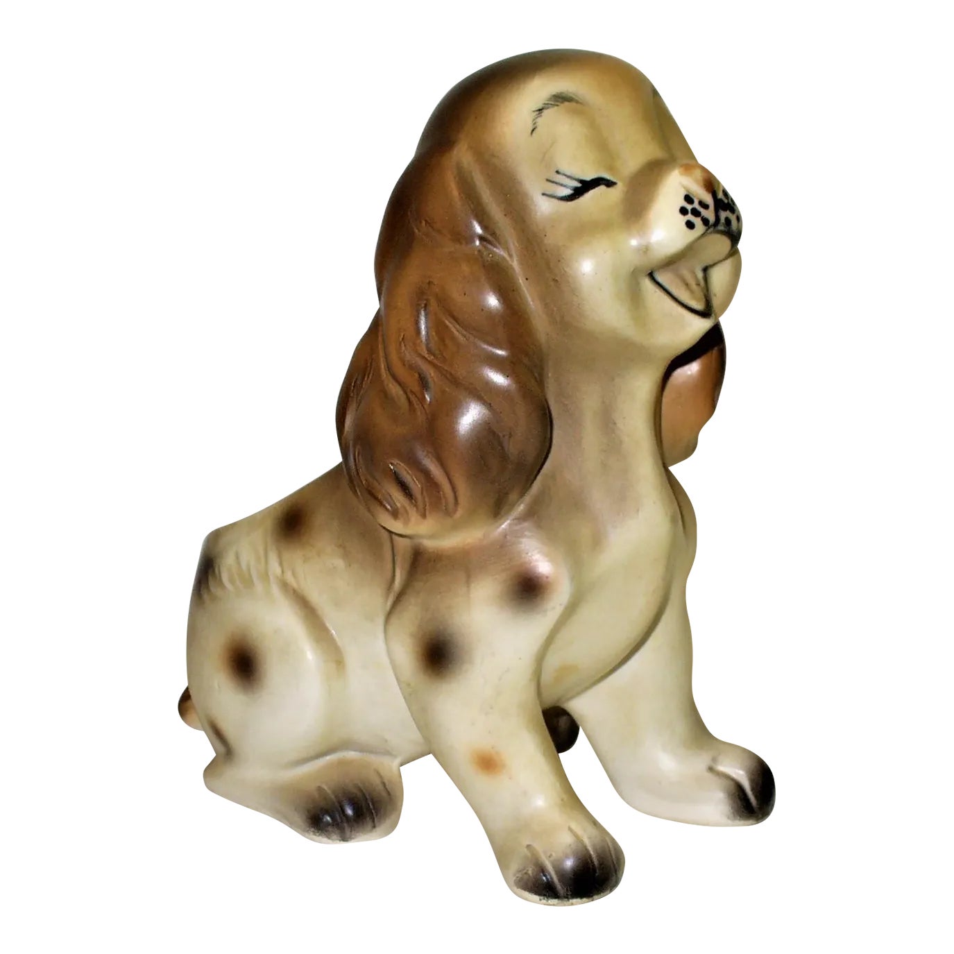 Vintage 1960s Hand Painted Napco Small Ceramic Dog Planter Made in ...