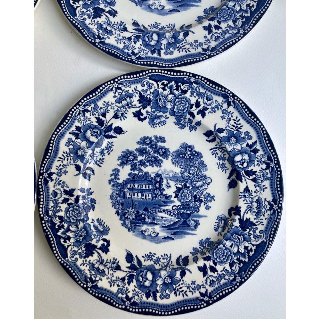 Set of 4 Royal Staffordshire Clarice Cliff "Tonquin" Dinner Plates ...