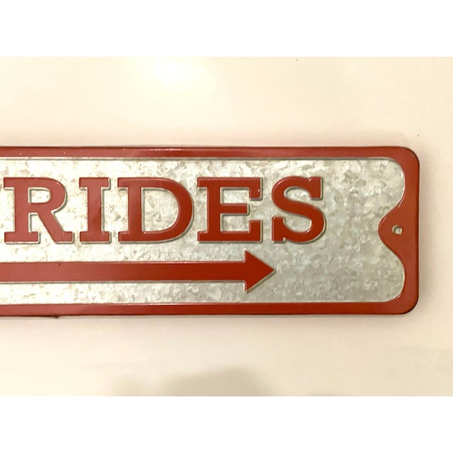 Country Metal Hayrides Sign | Chairish