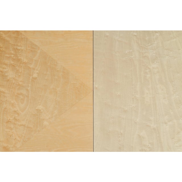 Custom Contemporary Two Tone Dining Table. | Chairish