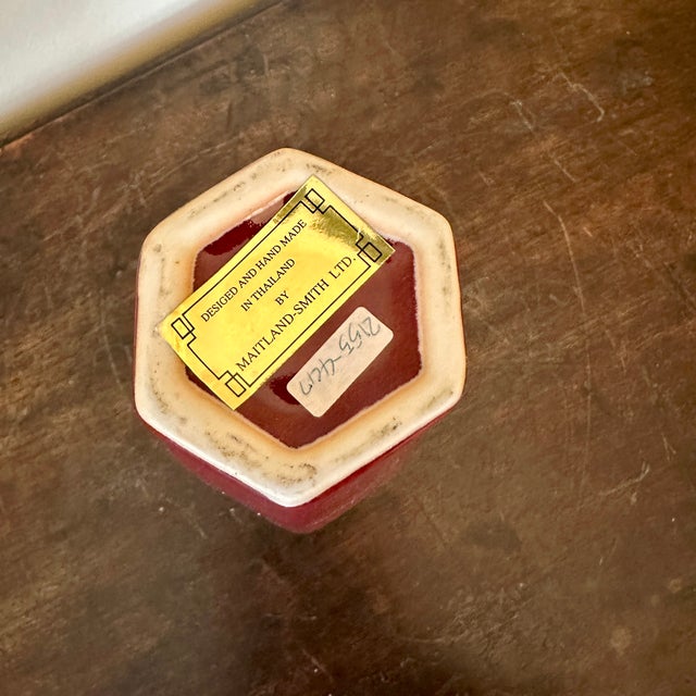 Maitland-Smith Asian Ox-Blood Vases- A Pair | Chairish