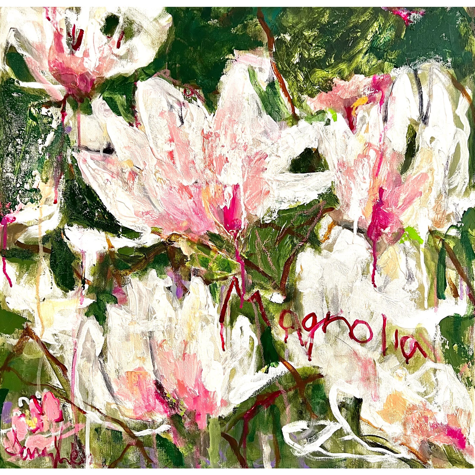 "Magnificent Magnolia" Contemporary Original Impressionist Style ...