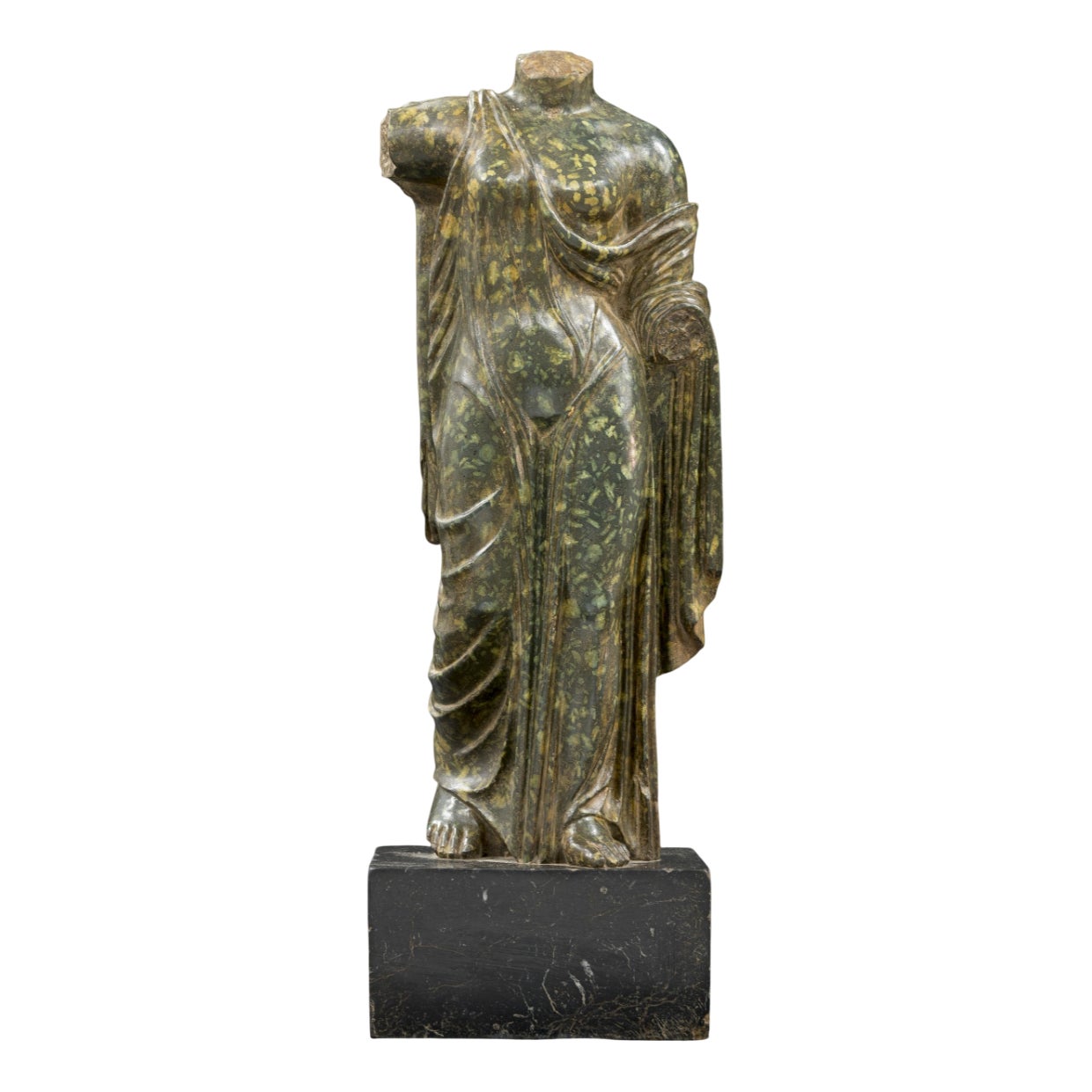 Headless Statue in Green Porphyry | Chairish