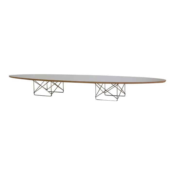 1990s Eames Herman Miller 89” Oval Coffee Table | Chairish