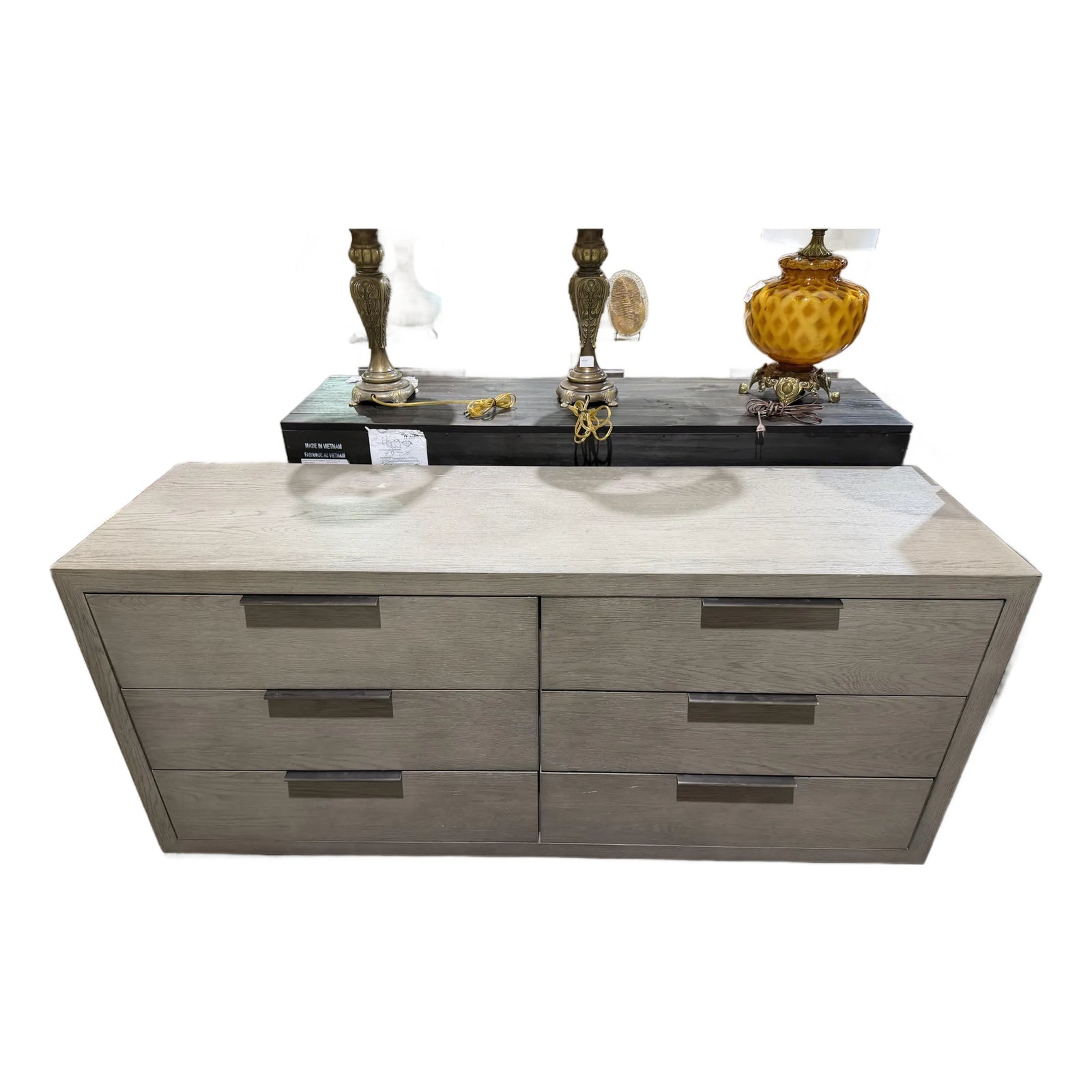 Restoration Hardware Machinto Six Drawer Dresser | Chairish